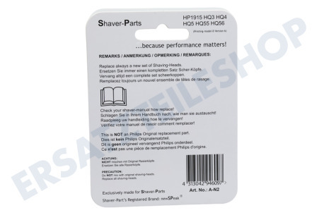 NewSPeak Shaver Parts HP1915 HQ3 HQ4 HQ 5 HQ56 HQ6