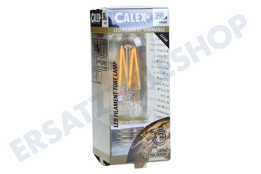 Calex 425496 Calex LED Full Glass LongFilament Tube-Lamp