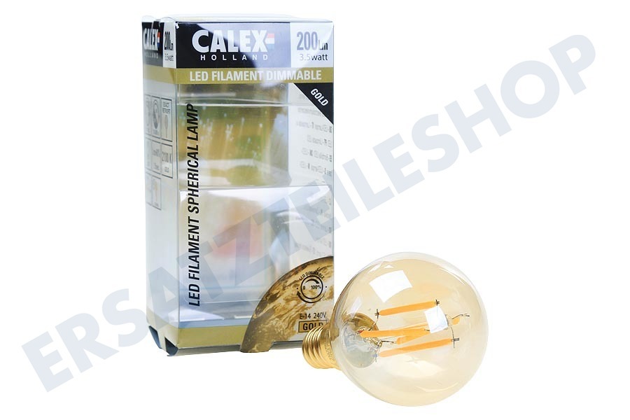 Calex 474481 Calex LED Vollglas Filament 3, 5W E14 Gold
