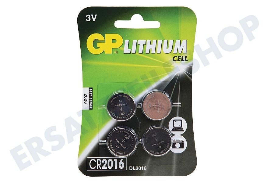 GP CR2016 CR2016 GP Lithium Knopfzelle 3 Volt 0602016C4